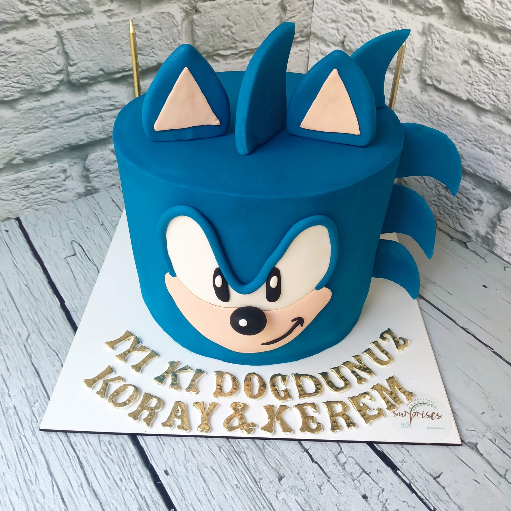 Sonic Pastası - Sürpriz Butik Pasta