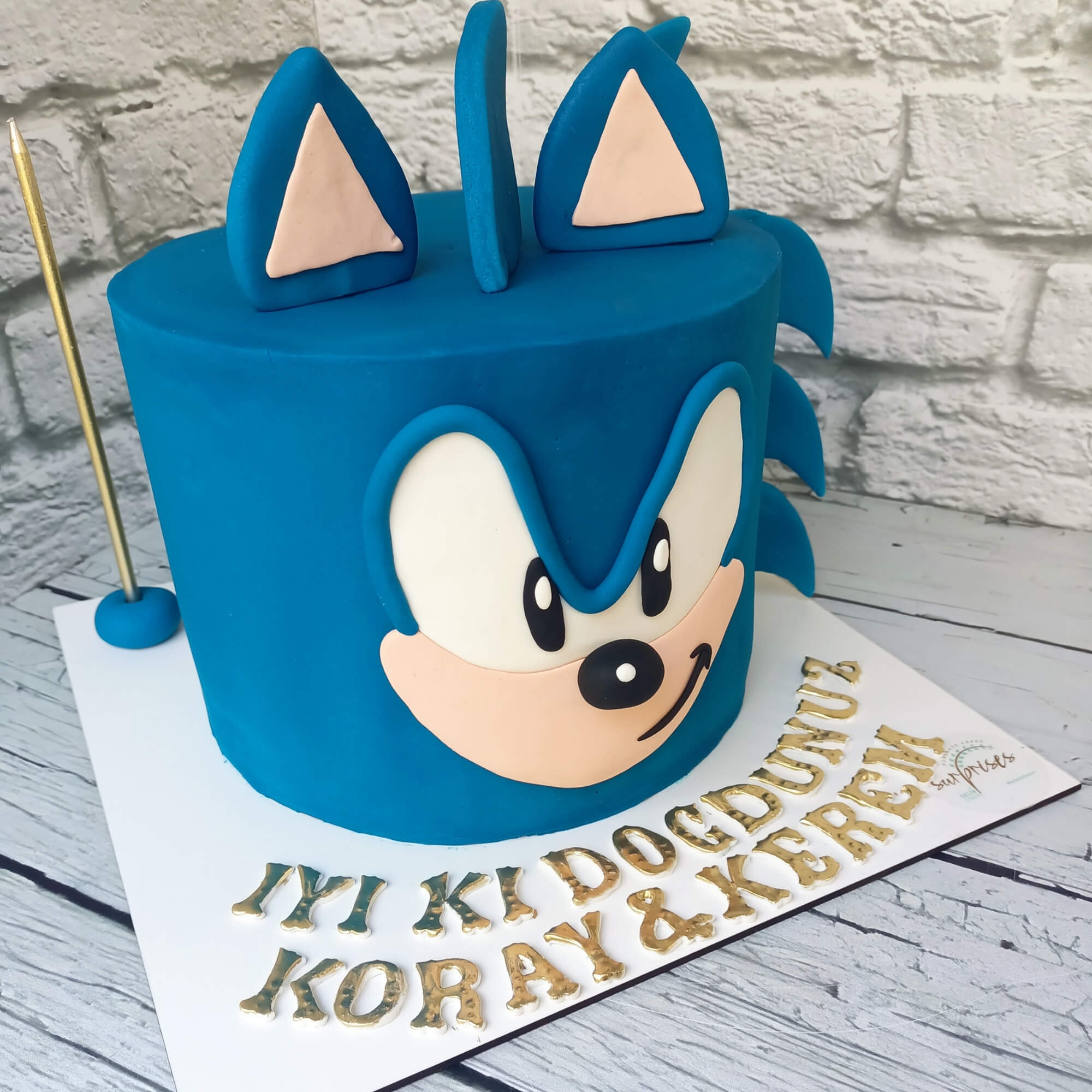 Sonic Pastası - Sürpriz Butik Pasta
